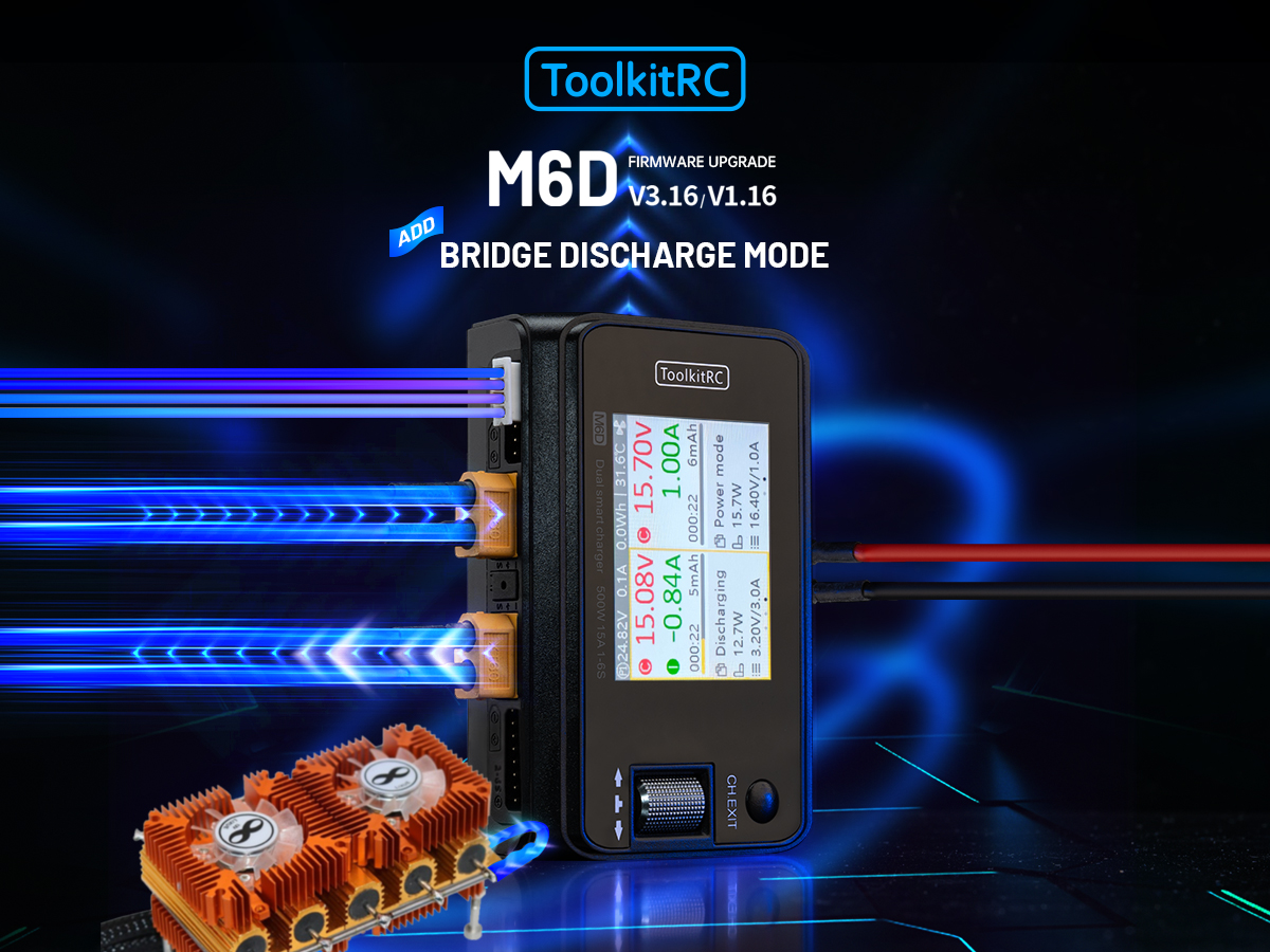 M6D has been significantly upgraded. – ToolkitRC